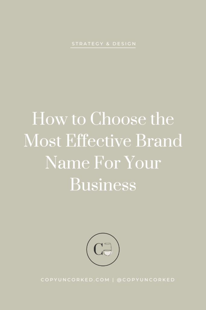 How to Choose the Most Effective Brand Name For Your Business - Copy ...