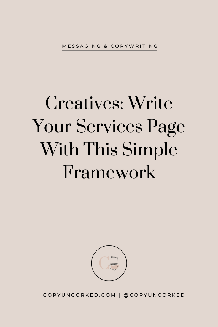 Creatives: Write Your Services Page With This Simple Framework - Copy ...